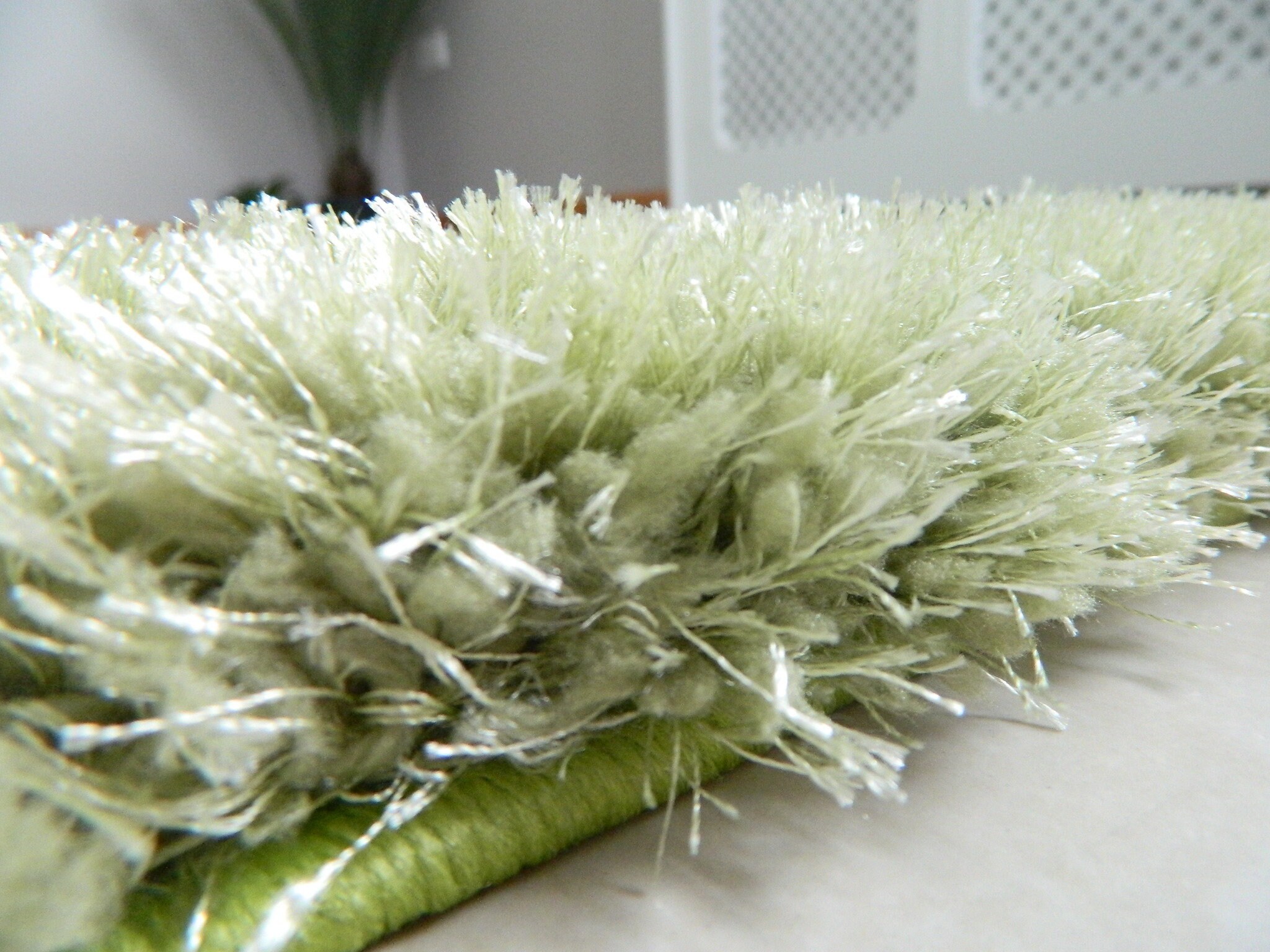 Green Silky Soft Fluffy Thick Shimmering Effect Luxurious - Etsy UK