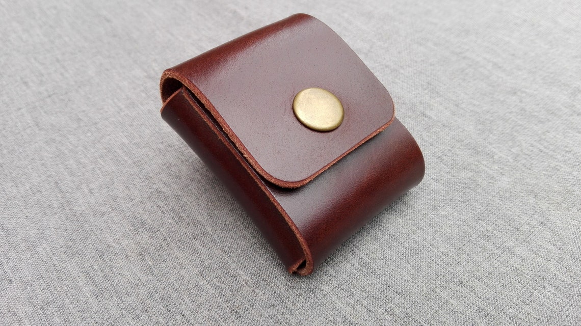 Leather Earbud Case Handmade Headphone Holder Earbud Pouch - Etsy