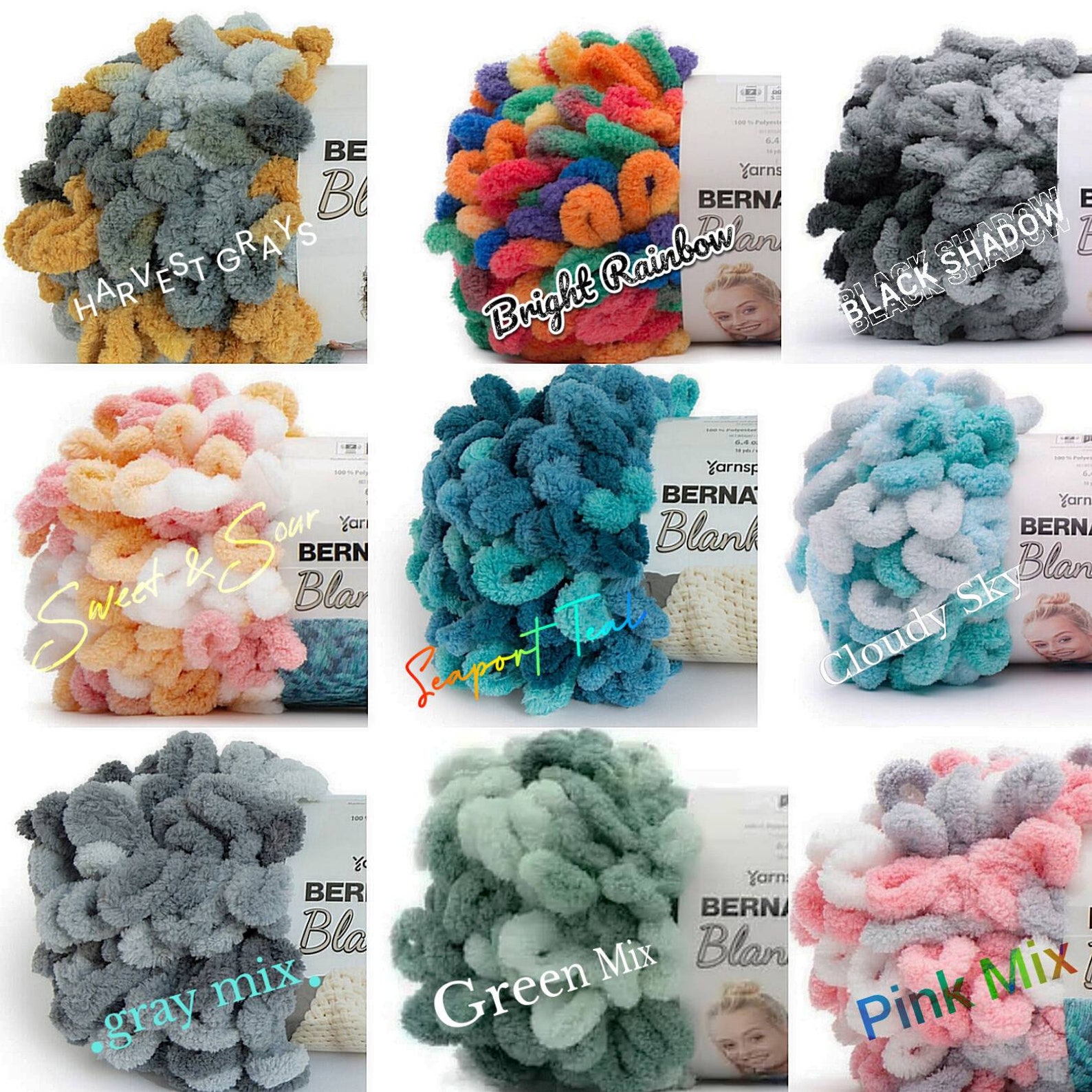 Customized, Personalized, Baby Blanket, Loop Yarn, Handmade, Crochet ...
