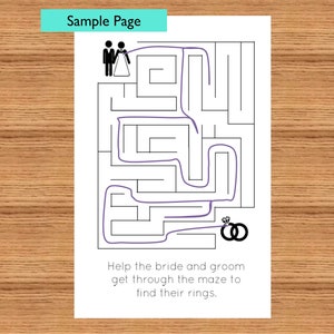 Kids' Wedding Activity Book Printable Download - Etsy