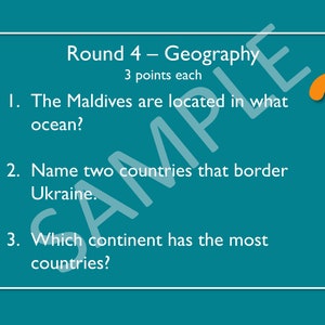 Trivia Night Downloadable/printable - Includes Scoring Sheets - Etsy