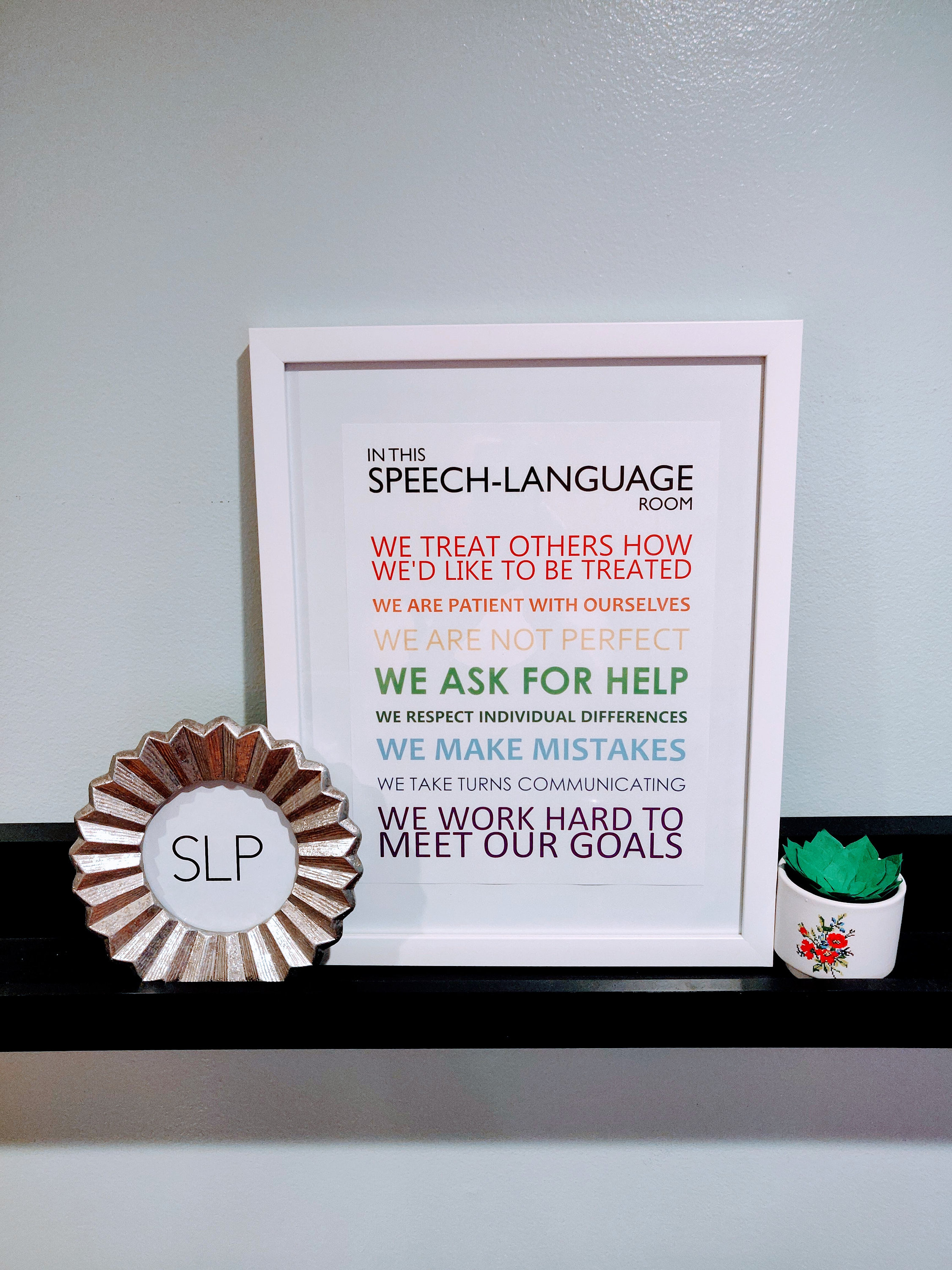 In This Speech-language Room Rainbow Printable Poster-speech Room Decor ...