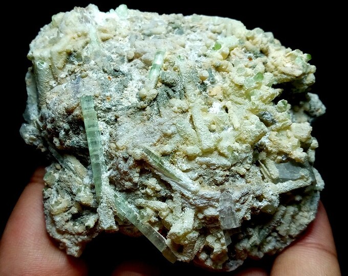 201 Grams Beutiful Green Tourmaline Bunch Specimen From Skardu Pakistan ...