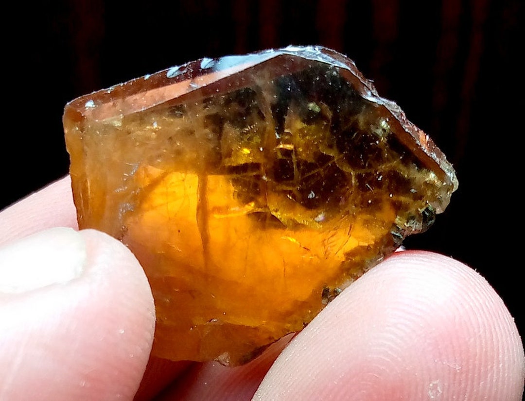 04 Grams Lovely Clear Brown Sphene Titanite Crystal Specimen de Skardu Pakistan - Etsy France