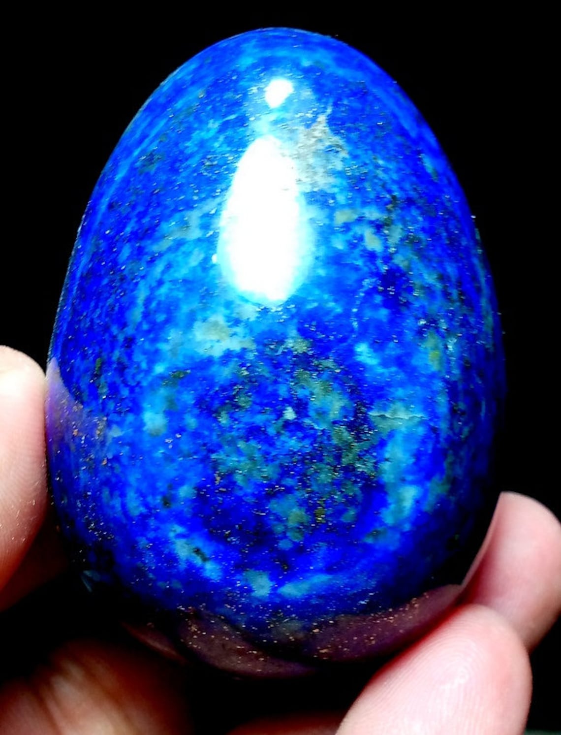 167 Grams Beautiful Deep Blue Lapis Lazuli Egg From Badakhshan | Etsy