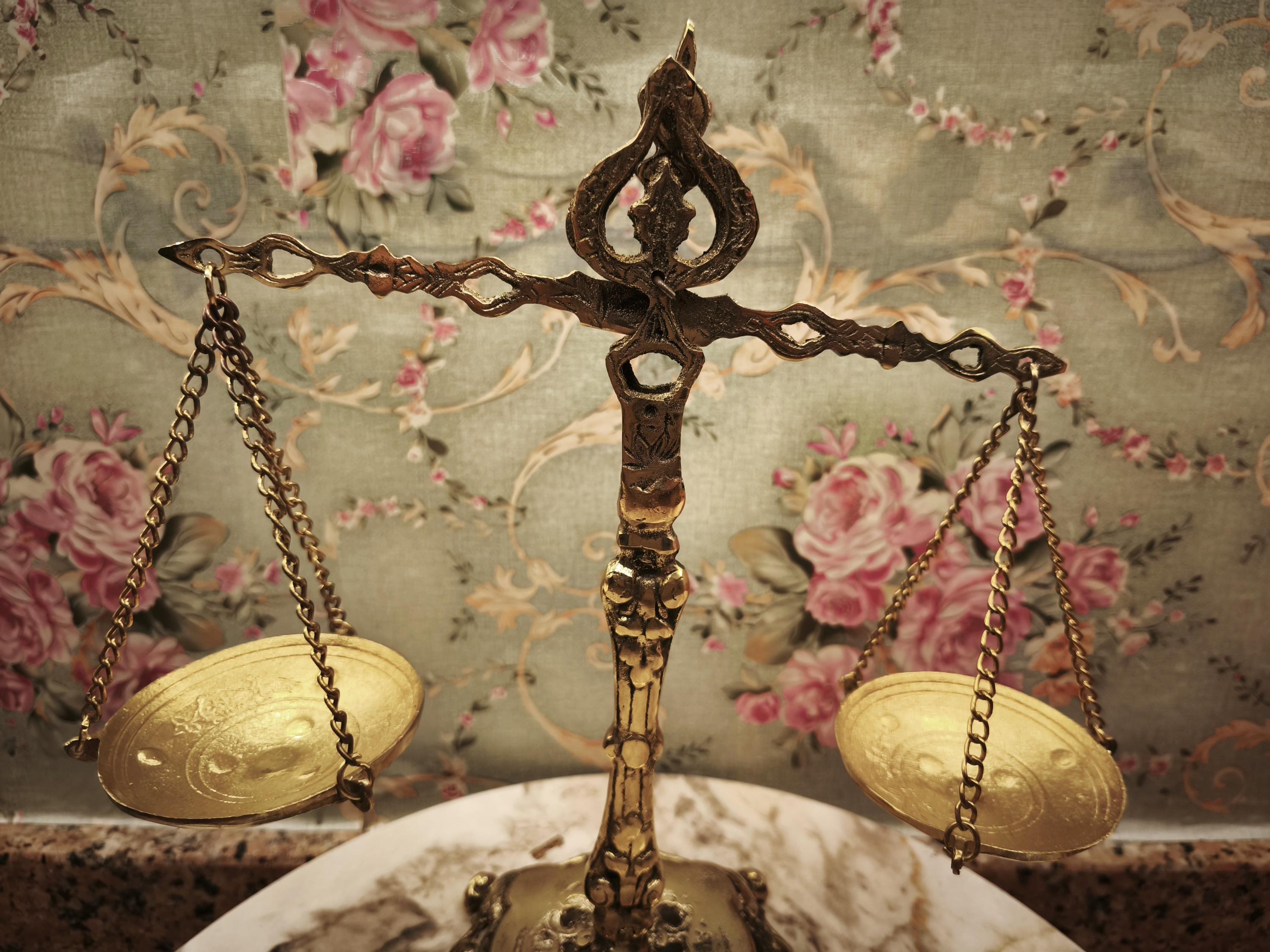 Scales of Justice, Handcrafted Brass Scales of Justice, Law Office ...