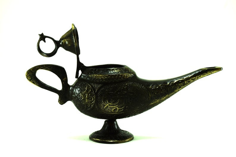 Aladdin's Magical Lamp 12 Brass Torch Pitcher - Etsy