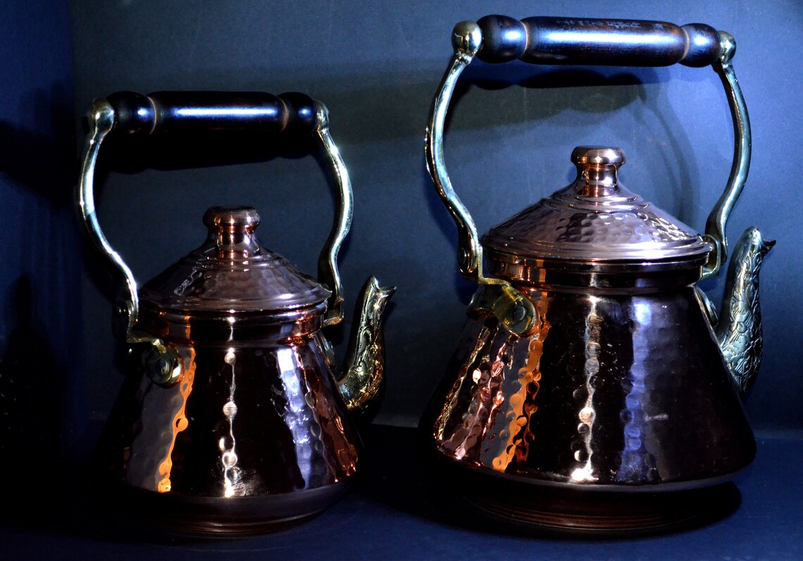 Copper Camping Teapot Handmade Antique Copper Usable Tea | Etsy