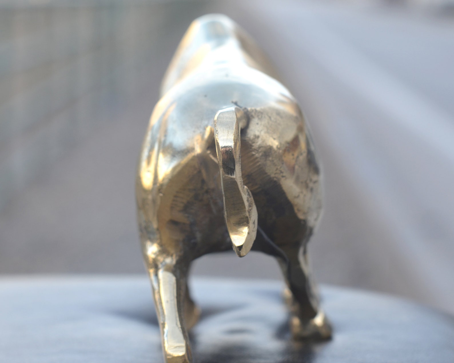 Copper Bull Statue Handmade Brass Detection Trinket Gold - Etsy