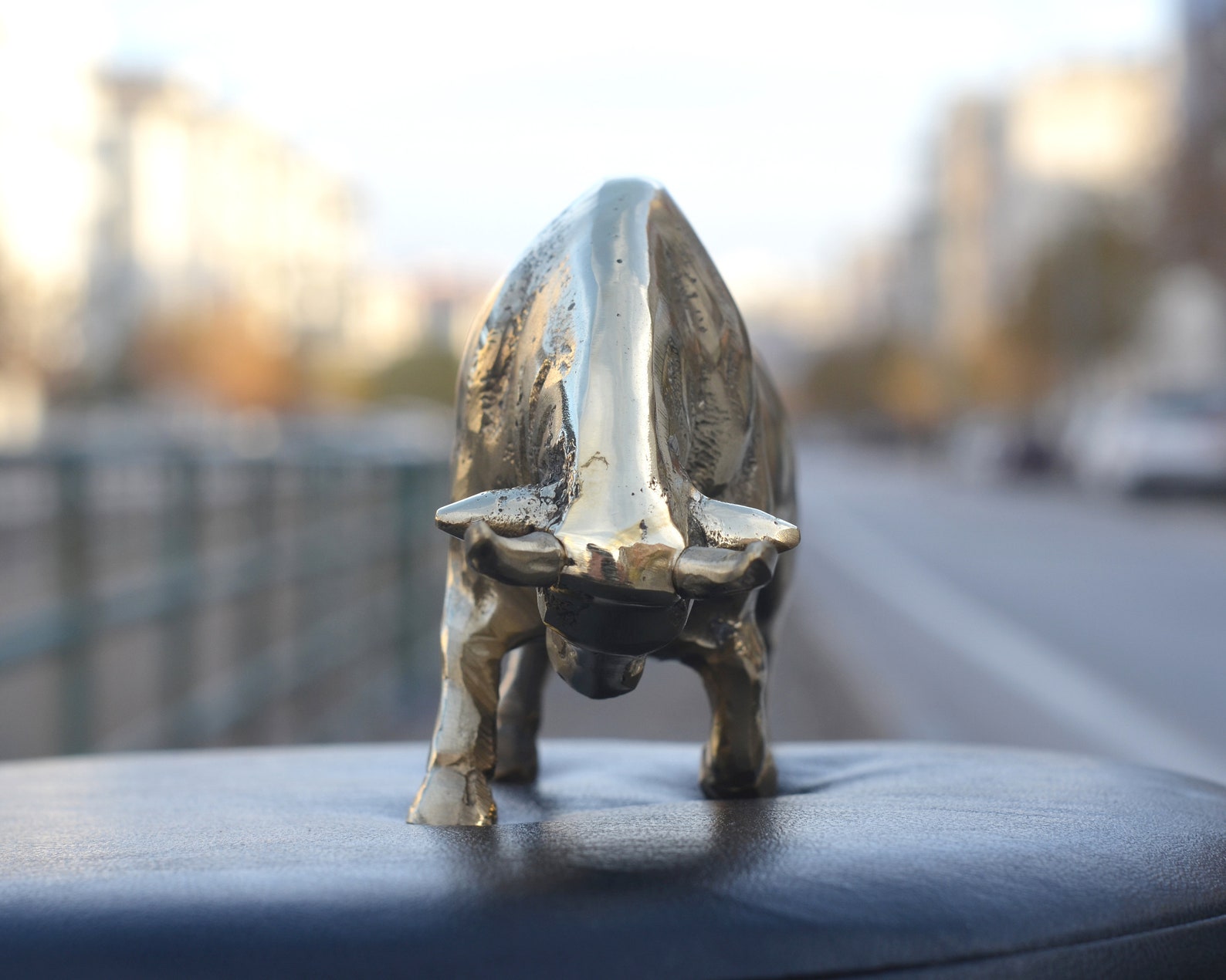 Copper Bull Statue Handmade Brass Detection Trinket Gold - Etsy