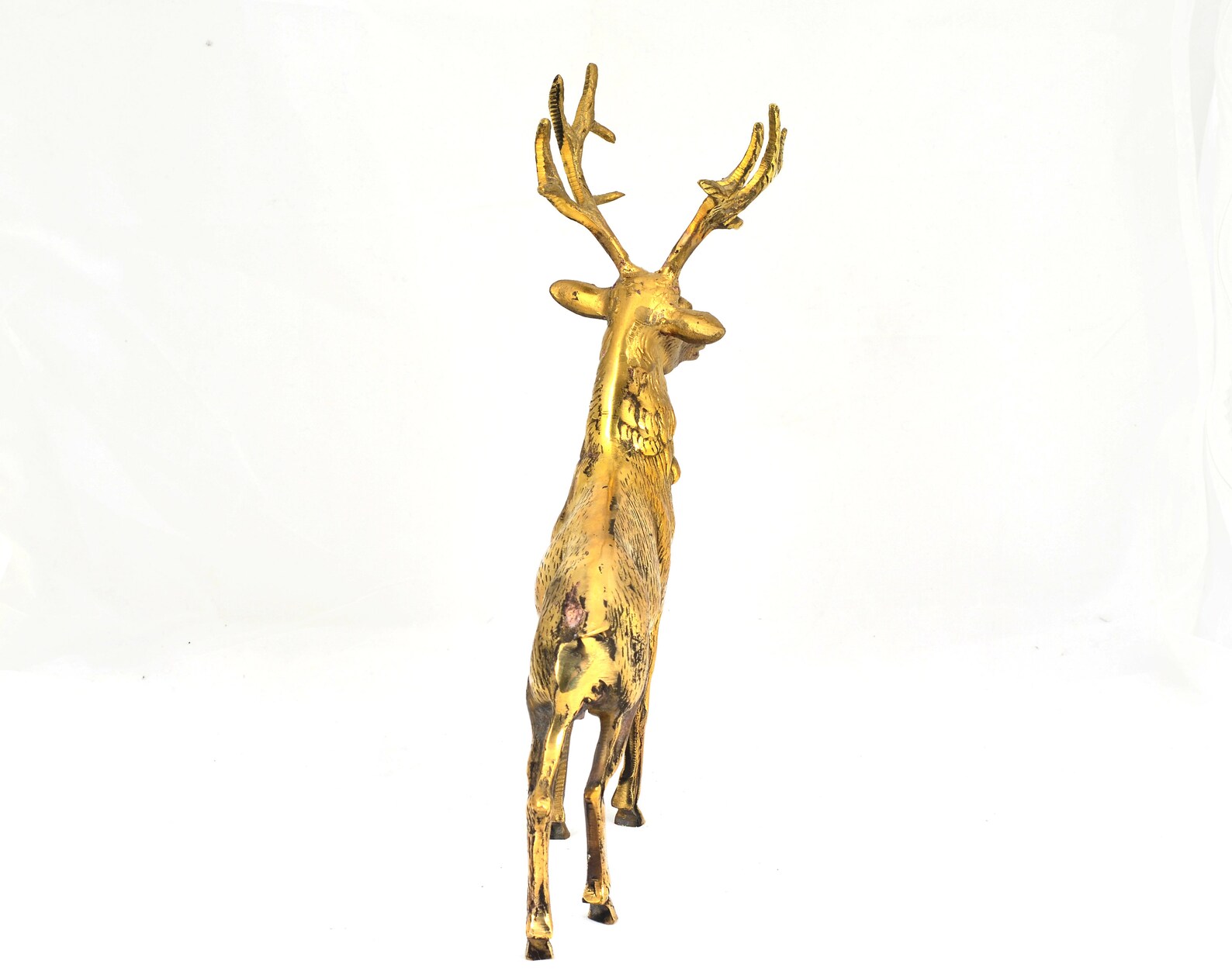 Copper Deer Figurine Handmade Brass Deer Bibelot Gold Deer | Etsy