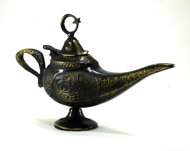 Aladdin's Magical Lamp 12 Brass Torch Pitcher - Etsy