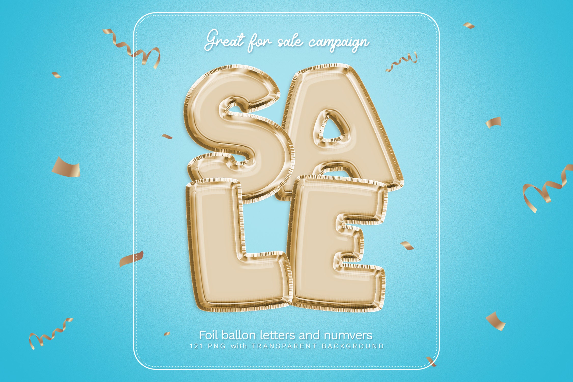 Foil Balloon PNG Letters - Etsy