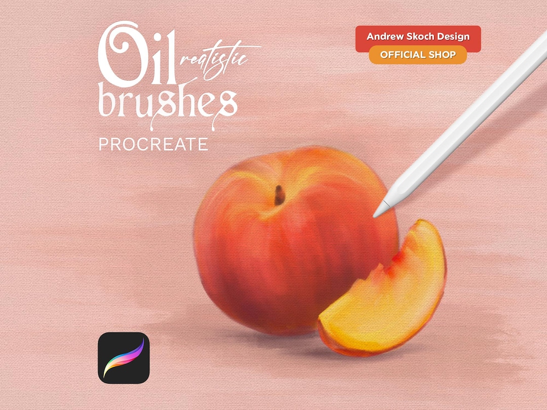 Procreate Oil Paint Brushes - Realistic Oil Painting Brushes - Oil ...