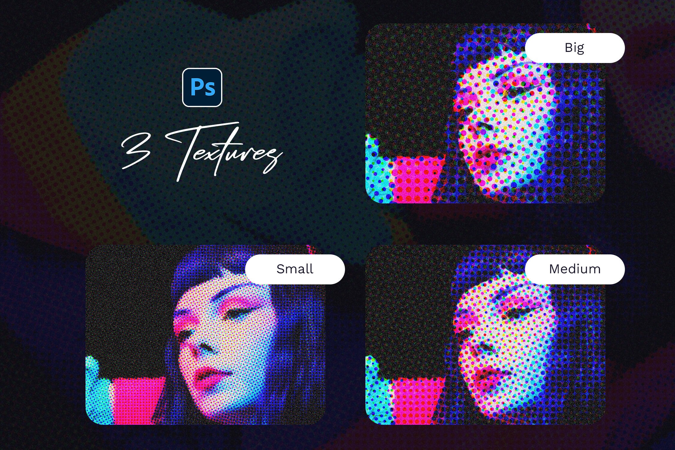 Halftone Photo Template - Etsy