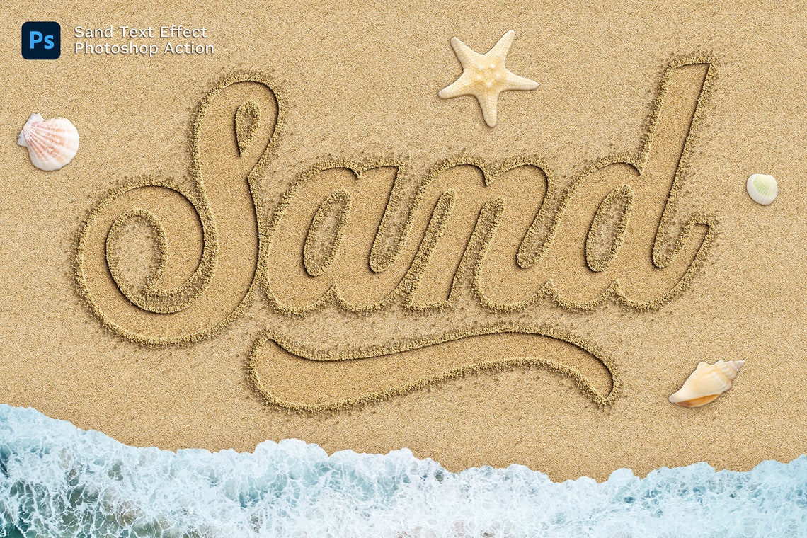 Sand Effect Photoshop Action - Etsy