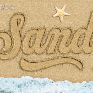 Sand Effect Photoshop Action - Etsy