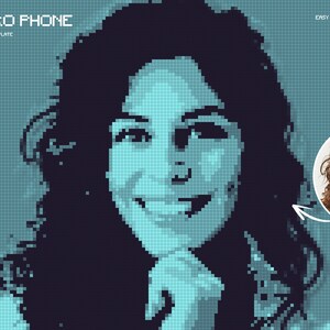 Retro Phone Photo Template - Etsy