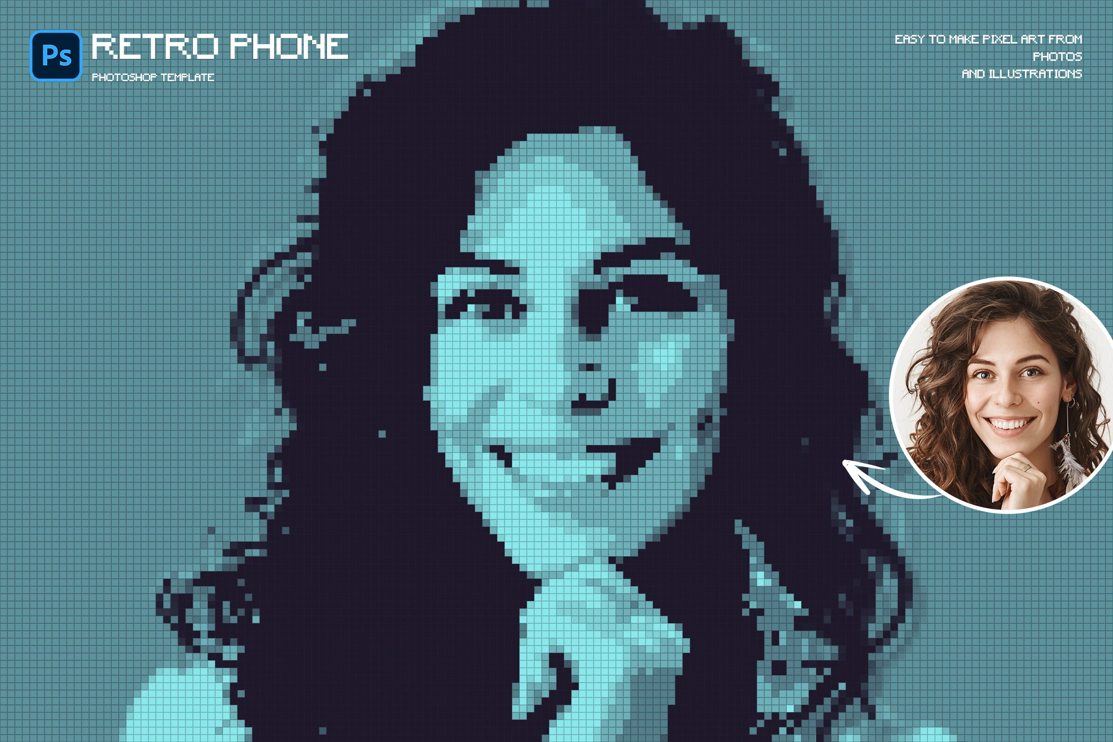 Retro Phone Photo Template - Etsy