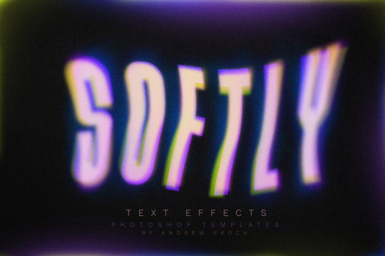 Gradient Blurred Text Effect - Etsy