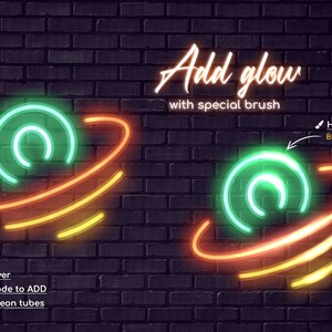 Neon Procreate Brushes; Neon Sign Procreate Brush Set; Neon Brushes ...