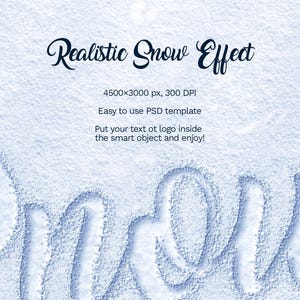 Snow Effect Template - Etsy