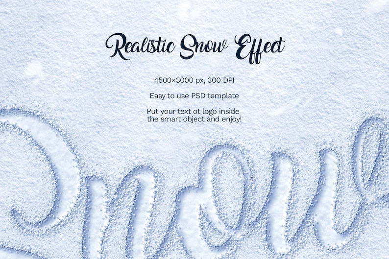 Snow Effect Template - Etsy