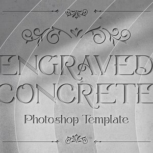Engraved Concrete Template - Etsy