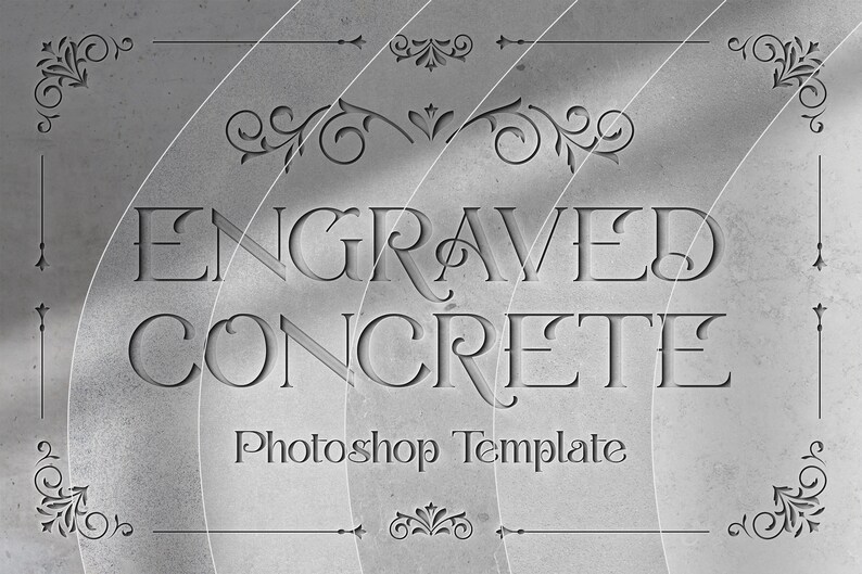 Engraved Concrete Template - Etsy
