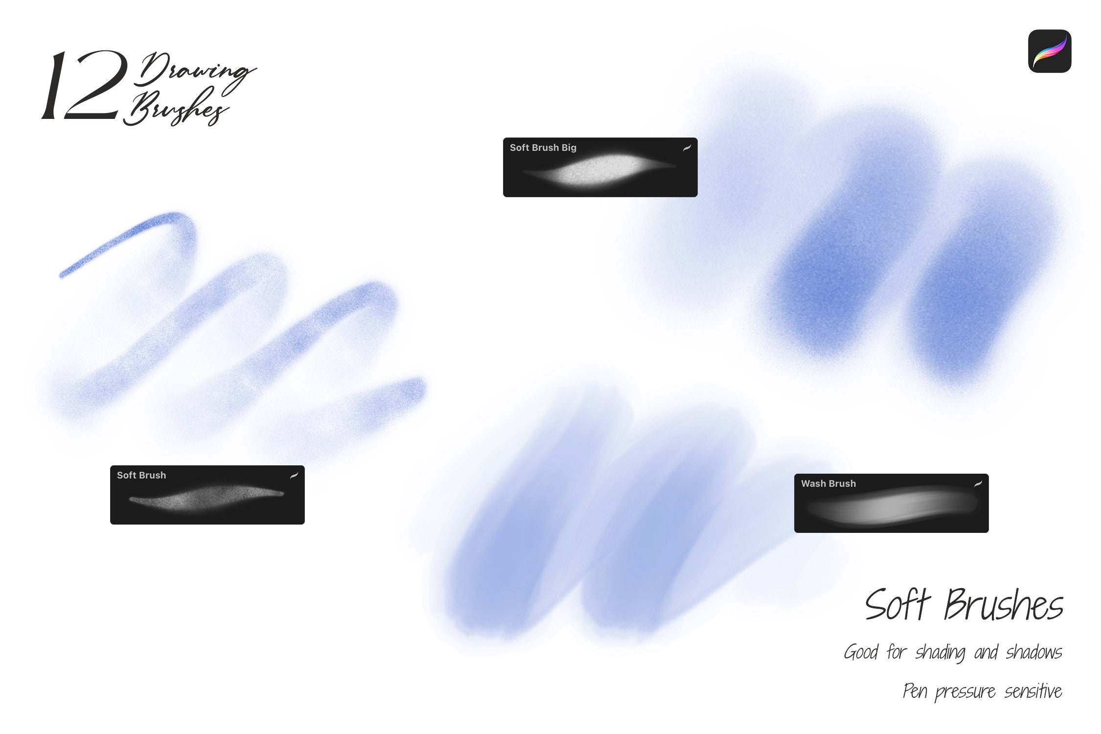 Drawing Procreate Brushes; Sketch Procreate Brush; Essentials Procreate Brush Set; Pencil ...