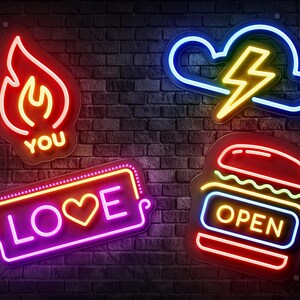 Neon Sign Ultimate Builder - Custom Neon Sign - Neon Sign Photoshop ...