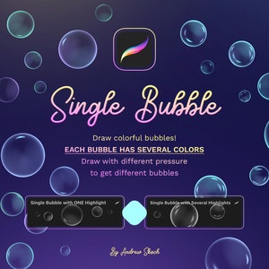 Bubble Lettering Procreate Brushes - Bubbles Procreate Brushes - Soap ...
