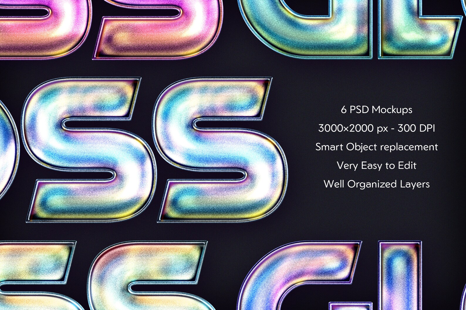 Holographic Text Effects - Etsy
