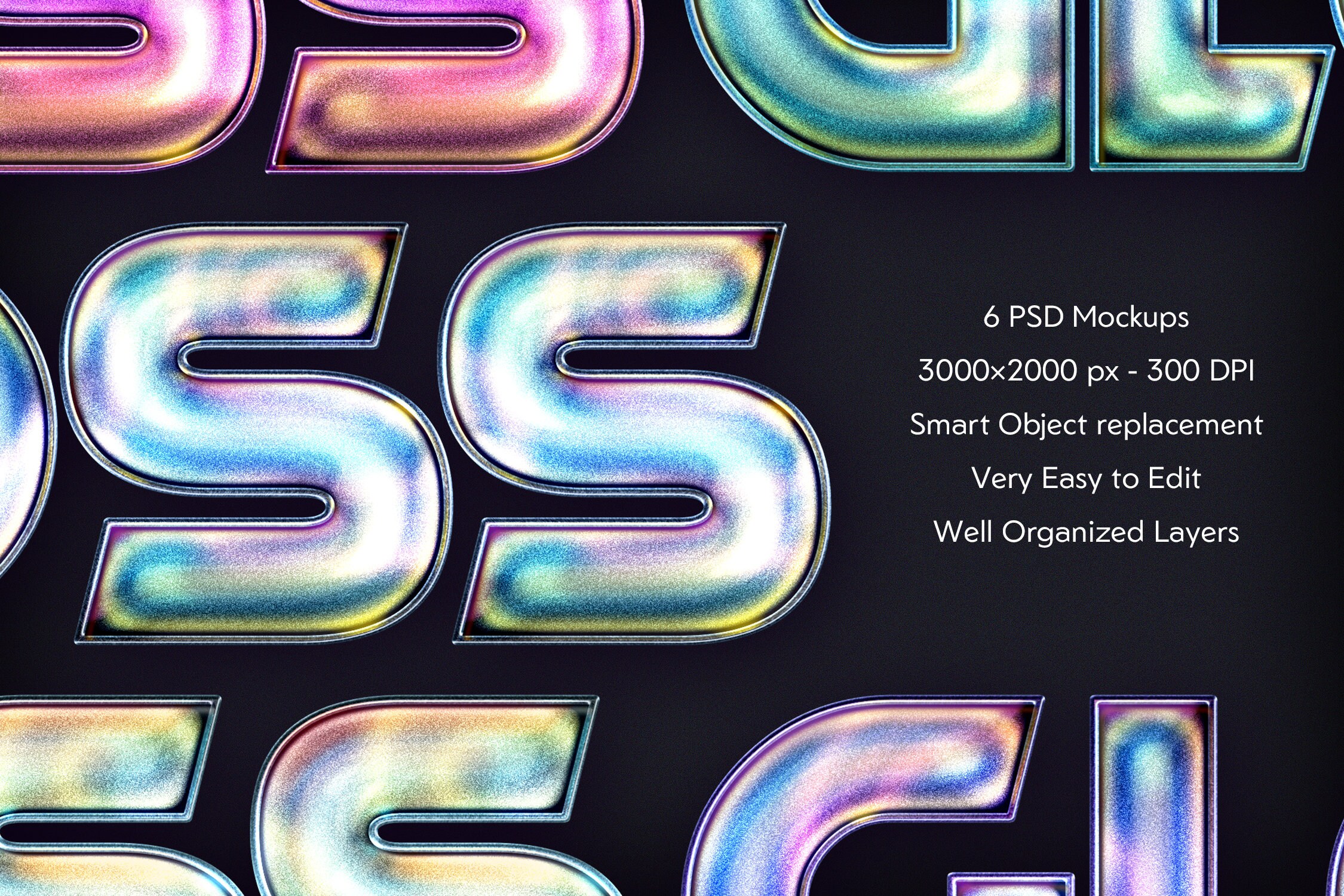 Holographic Text Effects - Etsy