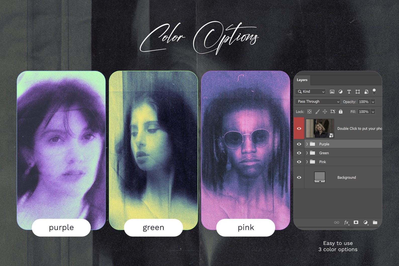 Blurred Photo Effect - Portrait Blur Photoshop Template - Etsy