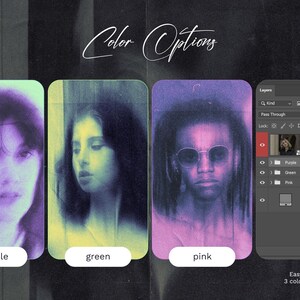 Blurred Photo Effect - Portrait Blur Photoshop Template - Etsy