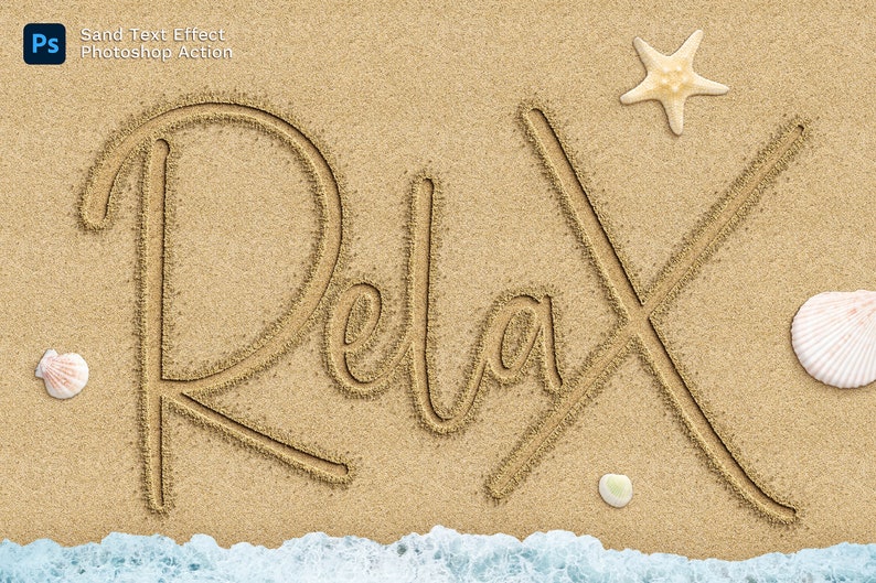 Sand Effect Photoshop Action - Etsy