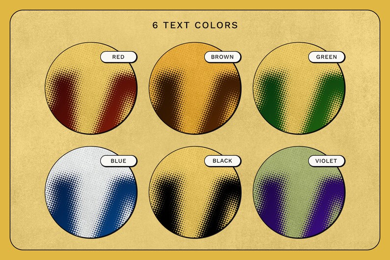 Halftone Text Effect - Etsy