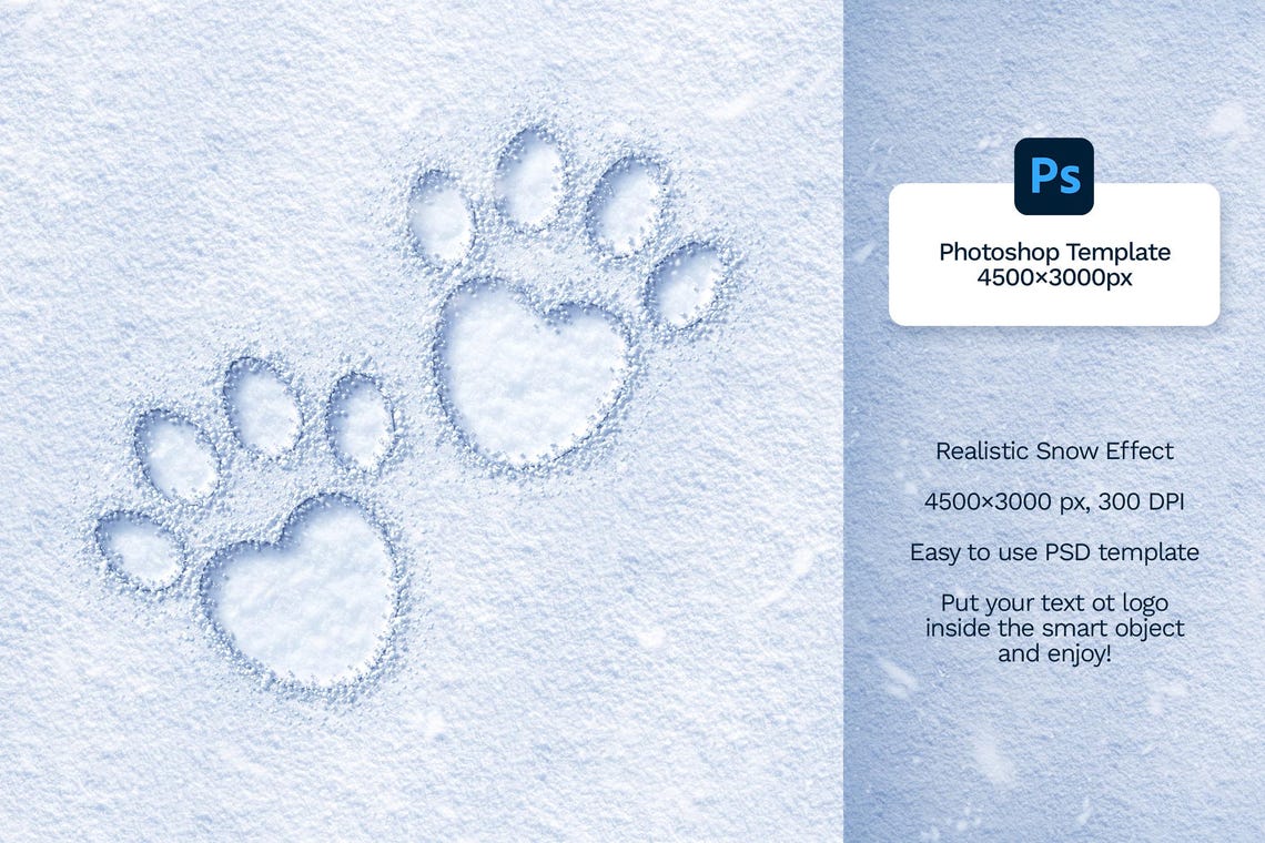Snow Effect Template - Etsy