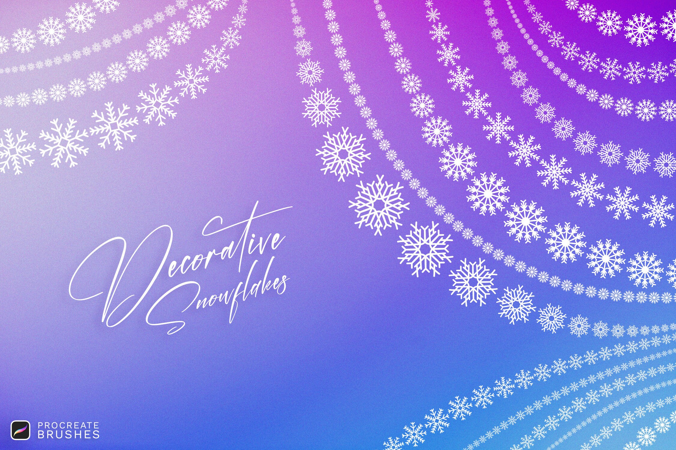 Snow Procreate Brushes, Snow Overlay Procreate Brush, Snow Procreate ...