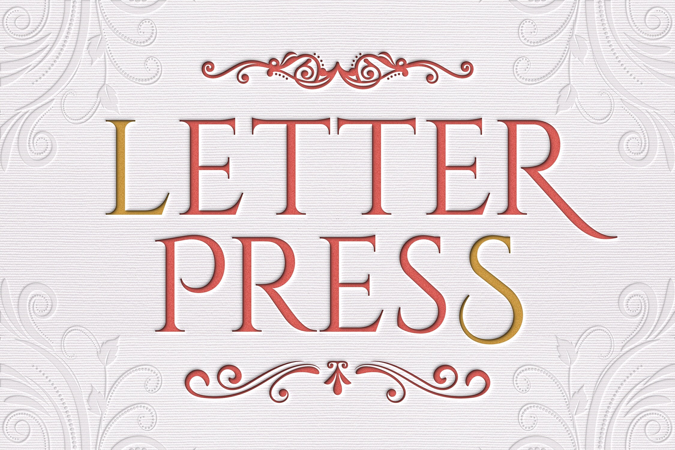 Letter Press Text & Logo Effect - Etsy