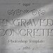 Engraved Concrete Template - Etsy
