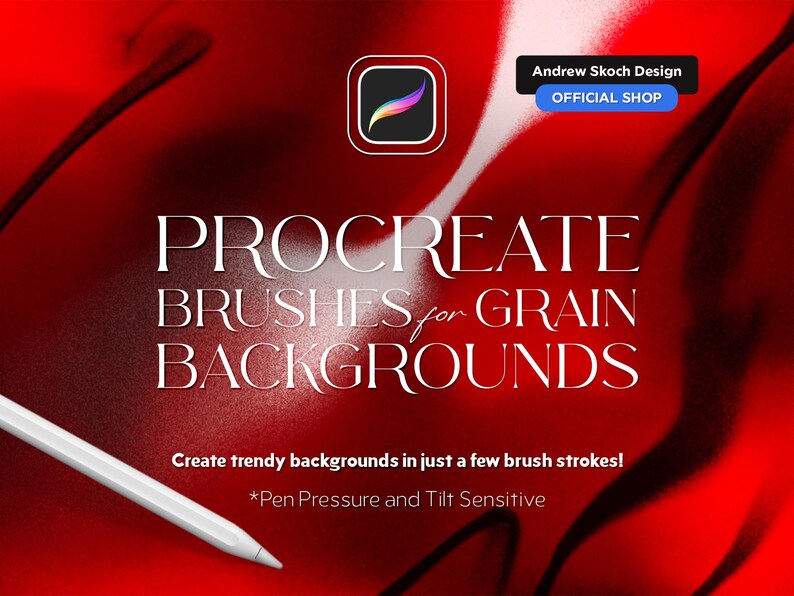 Procreate Brushes for Grain Backgrounds - Spray Procreate Brush Set - iPad Brush - Grain ...