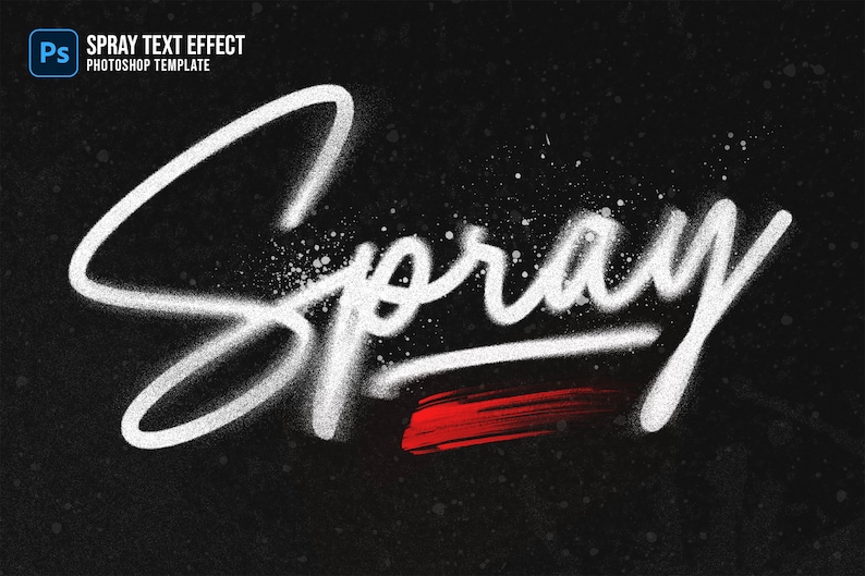 Spray Paint Text Effects - Etsy
