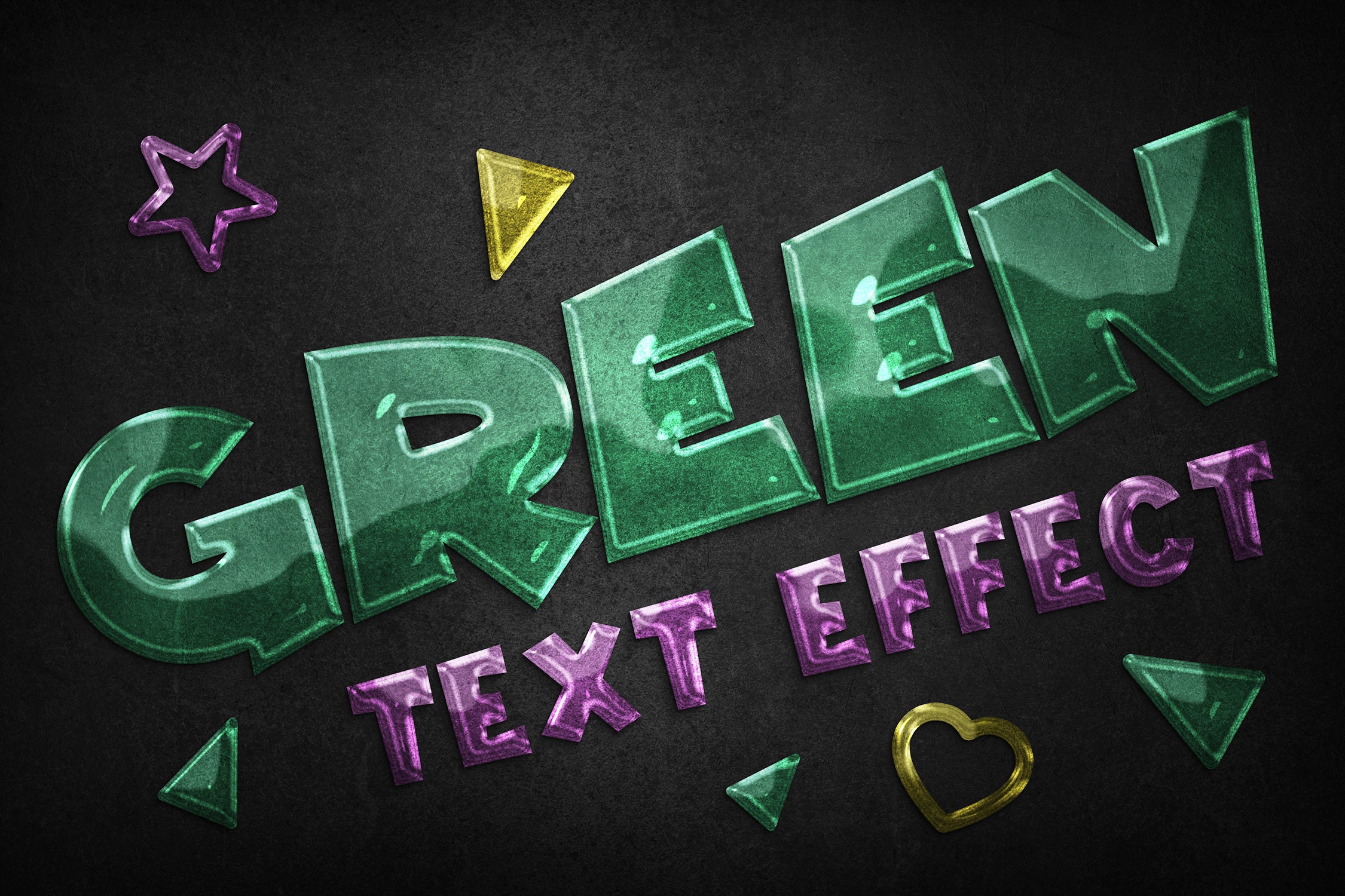 Glass Text Effects - Etsy