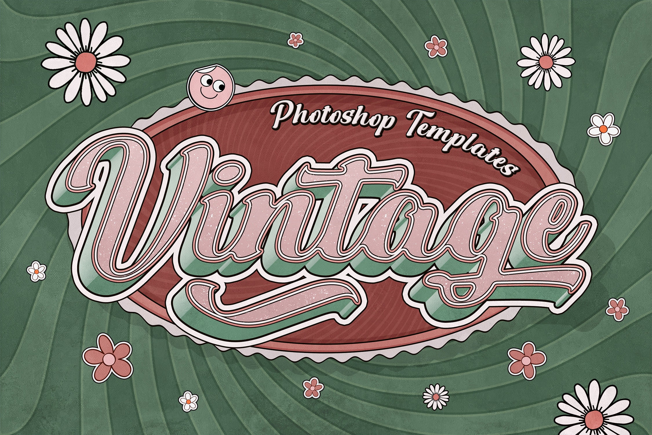 Retro Hippie Text Effects - Etsy
