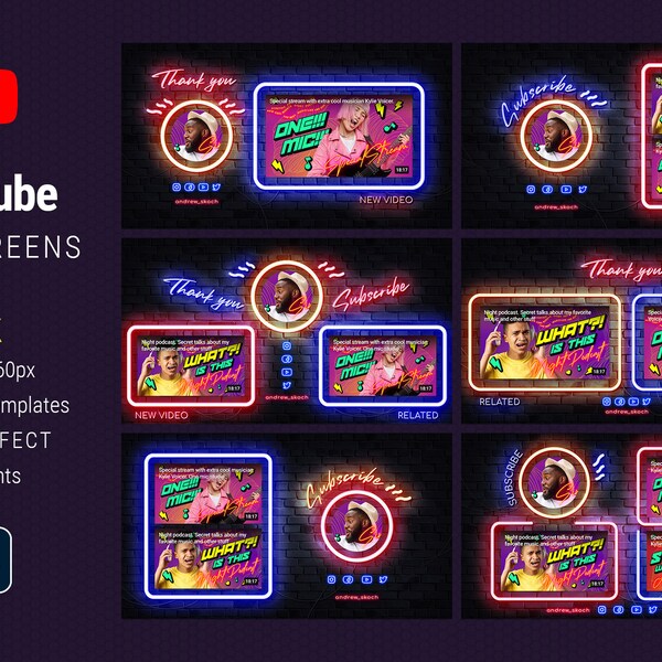 Youtube End Screen - Etsy