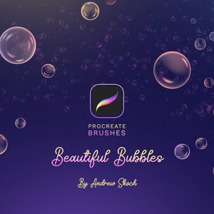 Bubble Lettering Procreate Brushes - Bubbles Procreate Brushes - Soap ...