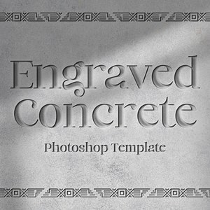 Engraved Concrete Template - Etsy