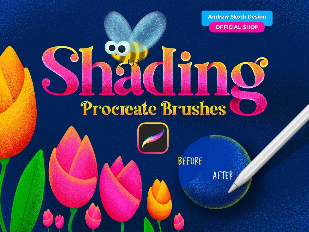 Shading Procreate Brushes - Grain Shader Procreate Brushes Set - Noise ...